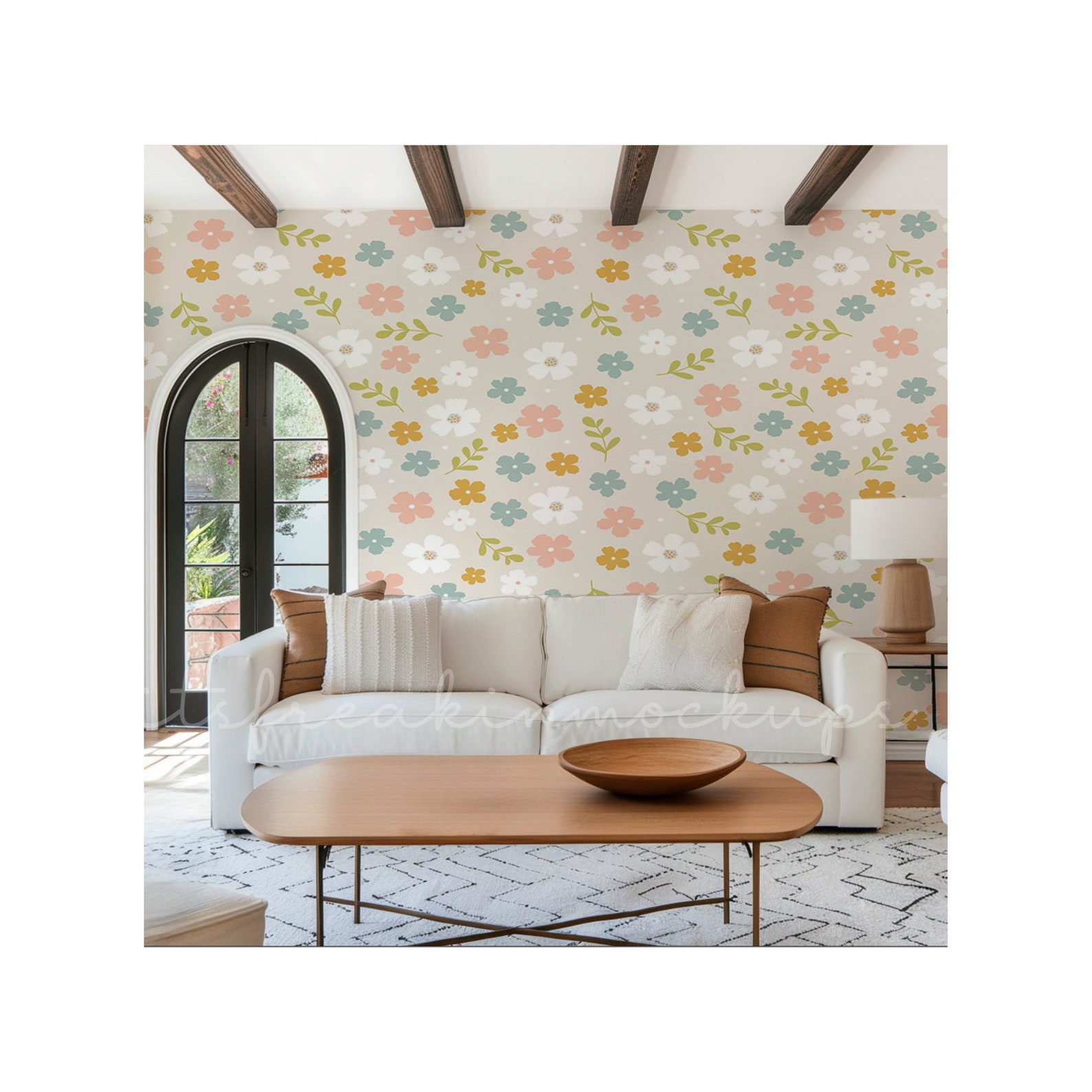 Wallpaper Mockup PSD, PSD Wallpaper Mockup, Wall Mockup, PSD Mockup ...