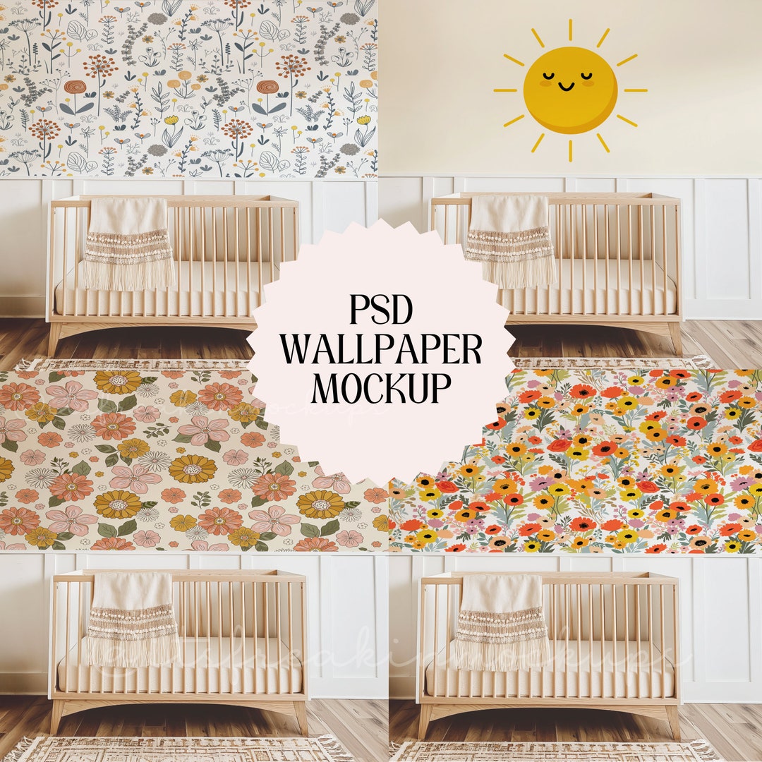 Wallpaper Mockup, PSD Wallpaper Mockup, Wall Mockup, PSD Mockup, Mockup ...