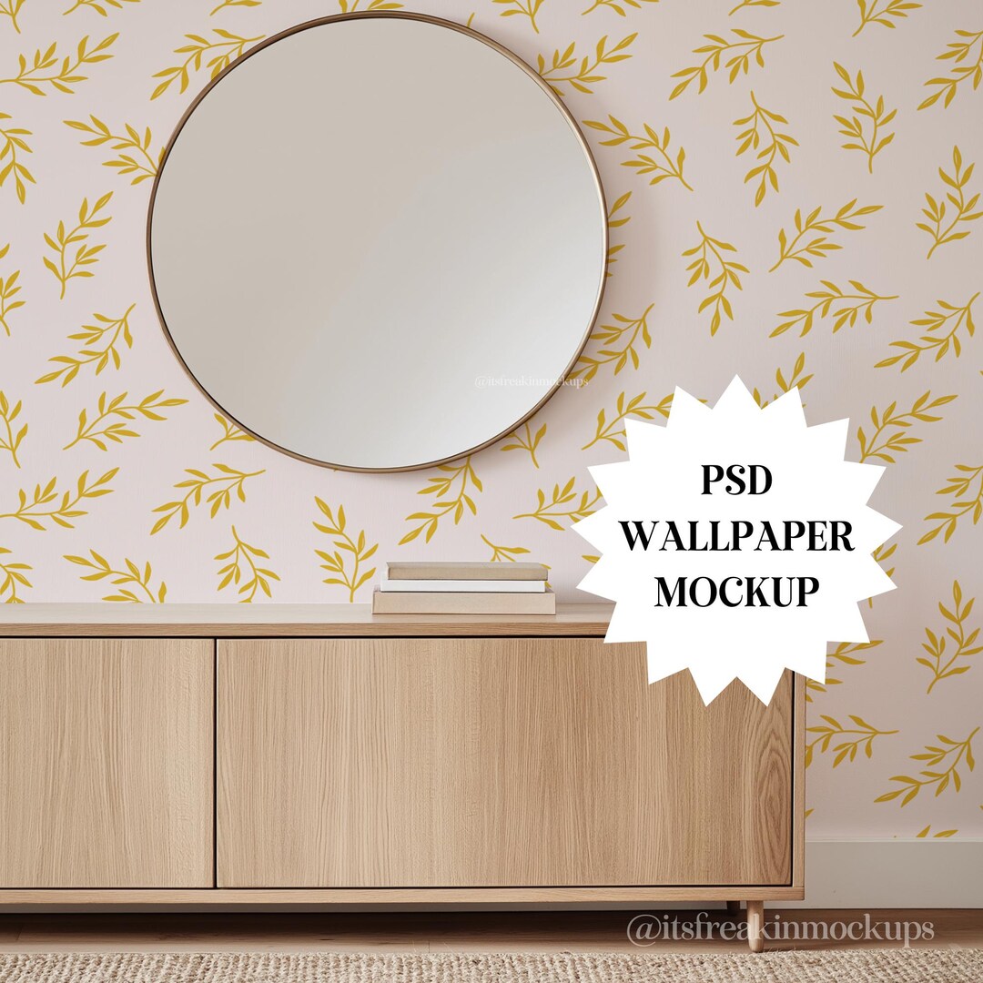 Smart Object Wallpaper Mockup: Drag & Drop PSD (2000x2000 Px) - Etsy