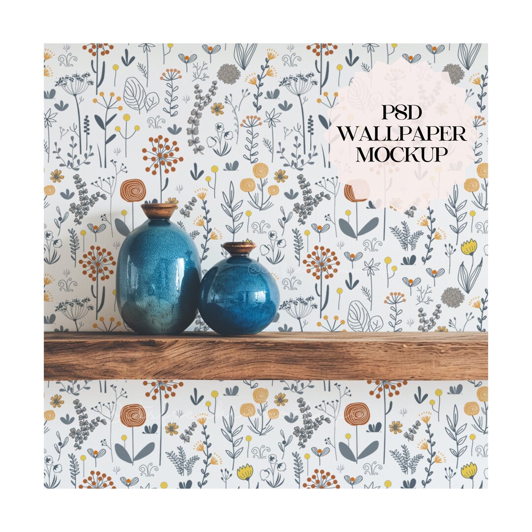 Smart Object Kitchen Wallpaper Mockup PSD Wallpaper Mockup Drag and ...