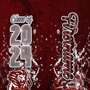 Graduation Stole Digital File Class of 2024 SS10 Rhinestone SVG ONLY ...