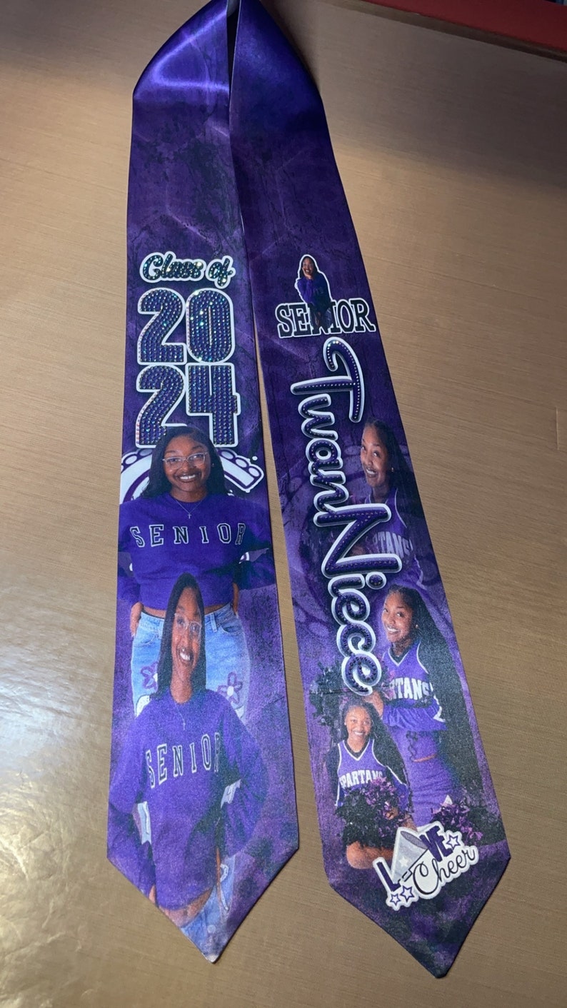 Graduation Stole Digital File Class of 2024 SS10 Rhinestone SVG ONLY ...