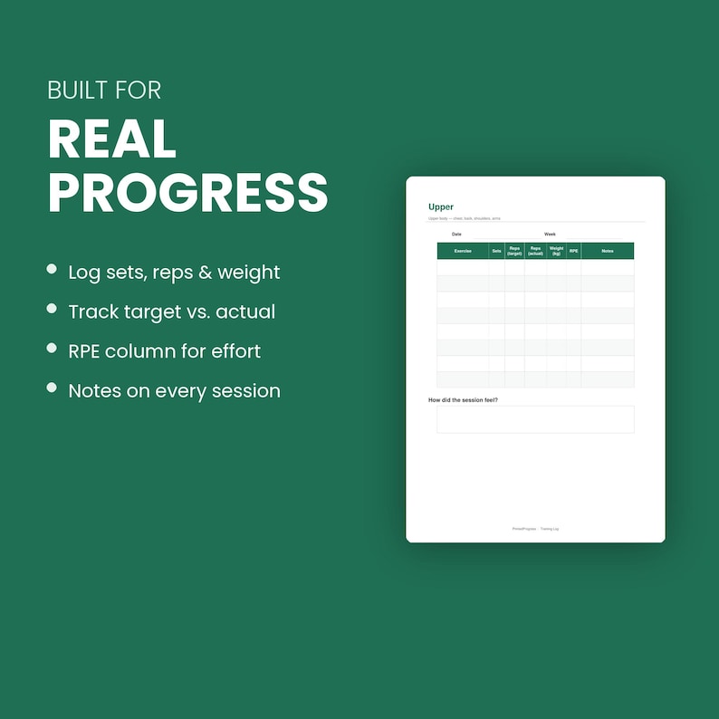Gym Workout Program PDF — 12 Week Strength Training Plan for Men ...