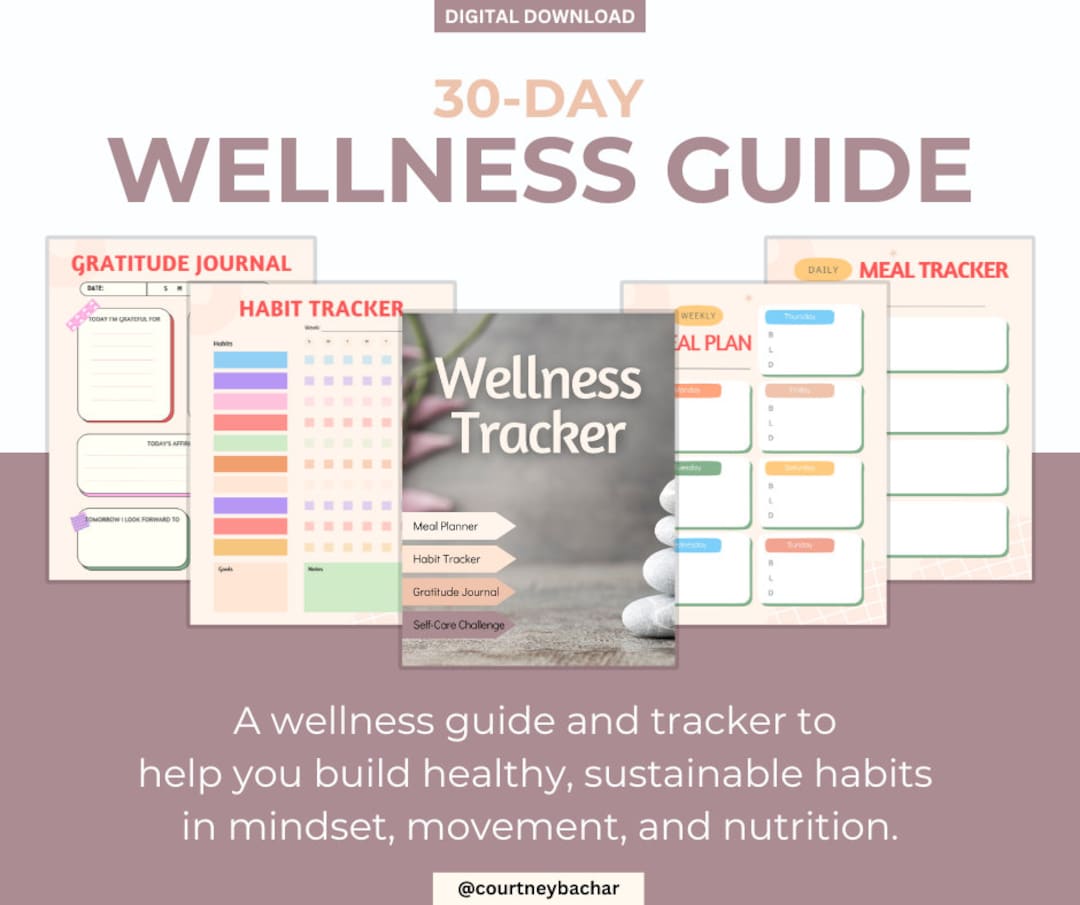 30-day Wellness Tracker - Etsy