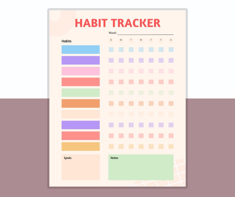 30-day Wellness Tracker - Etsy
