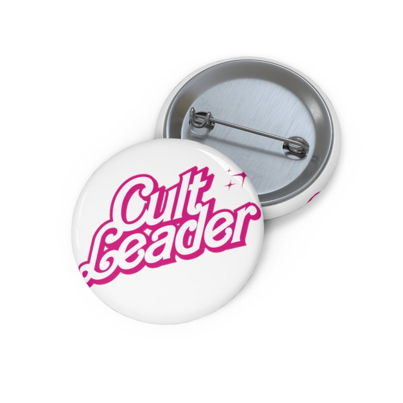 Cult Leader Button: Retro Doll Font, Y2K Party Pin - Etsy