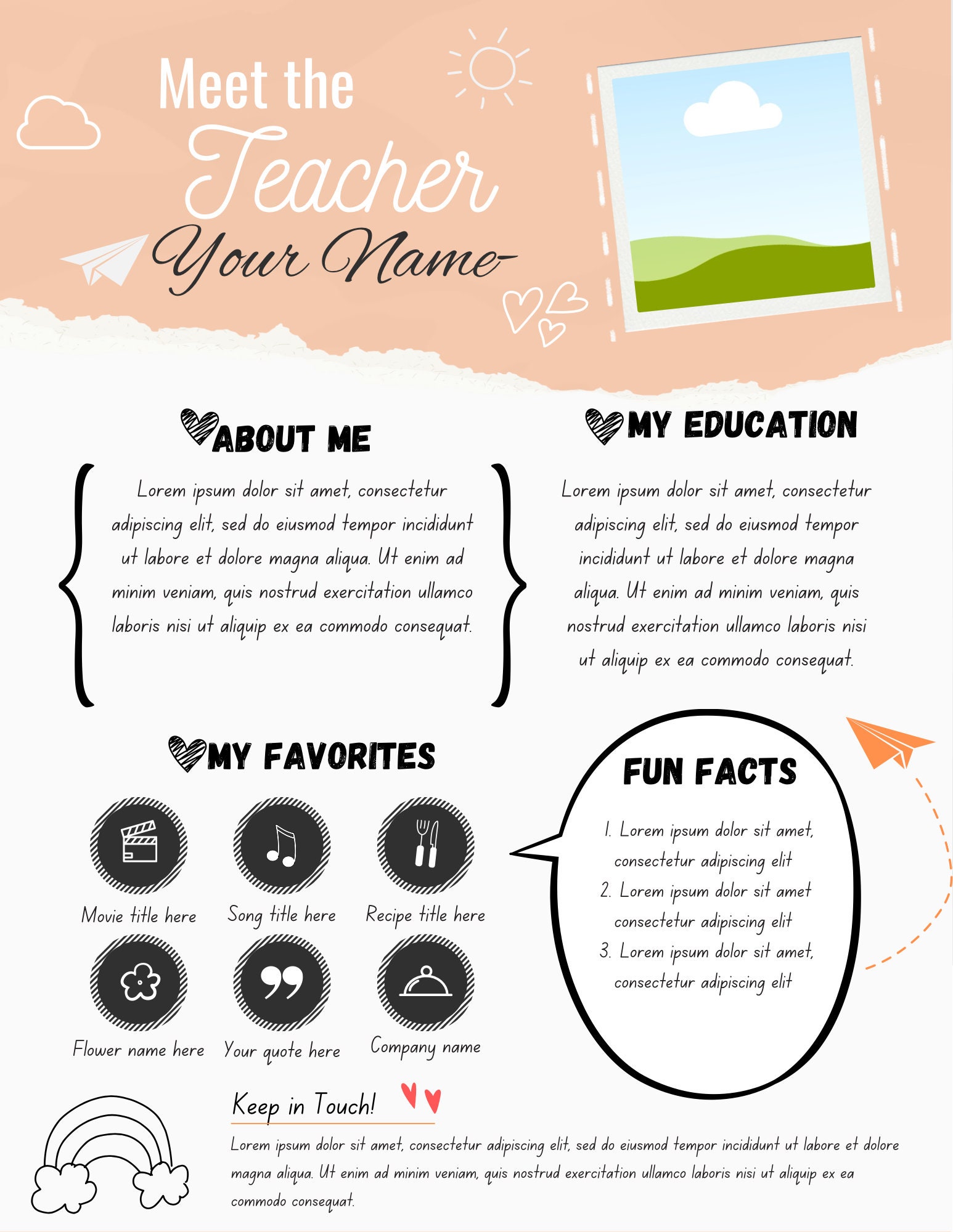 Canva Editable Meet the Teacher Bundle - Etsy