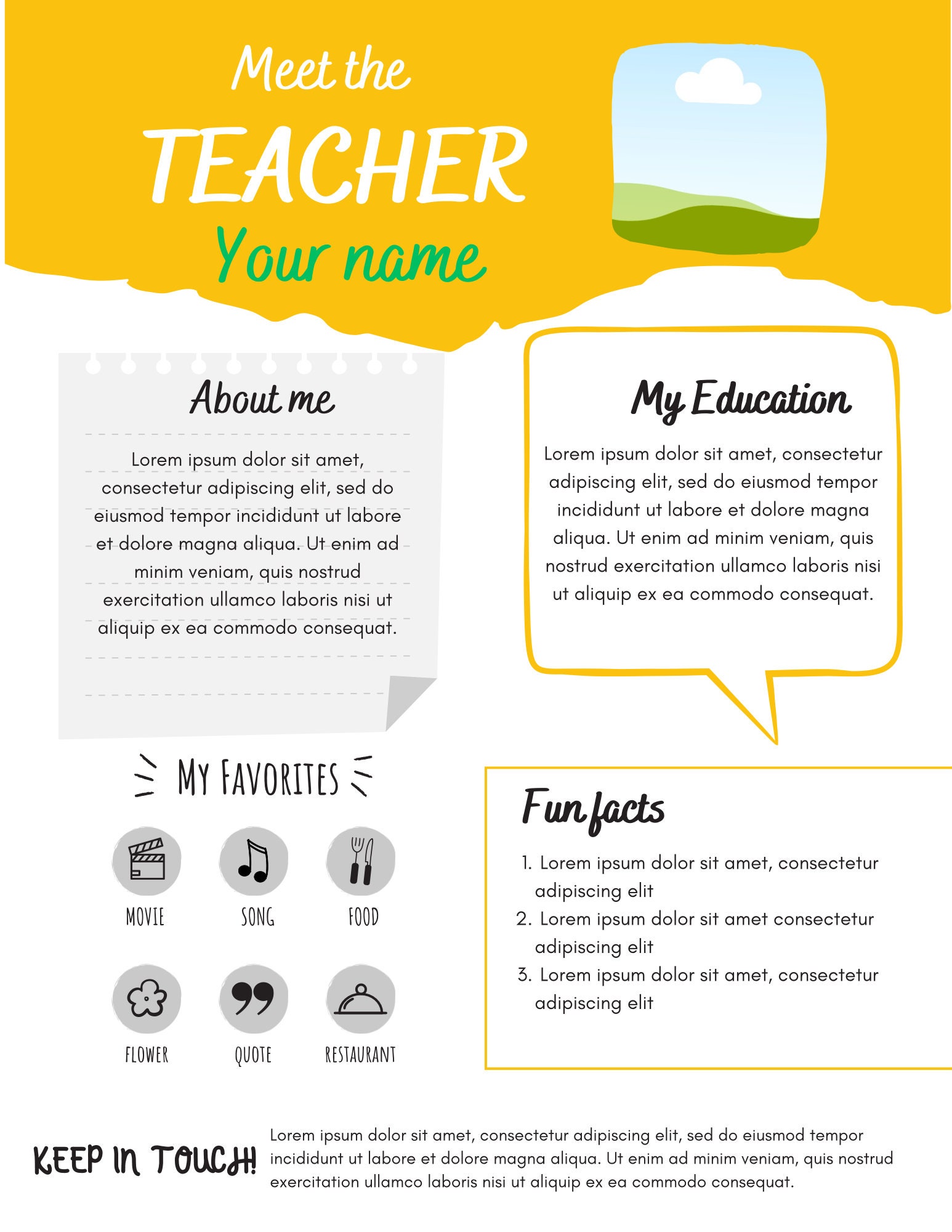 Canva Editable Meet the Teacher Bundle - Etsy