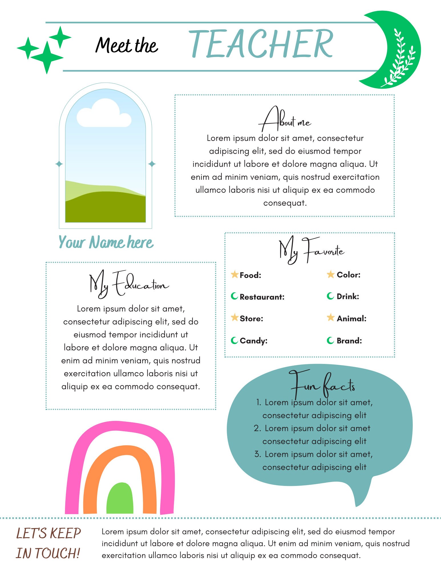 Canva Editable Meet the Teacher Bundle - Etsy