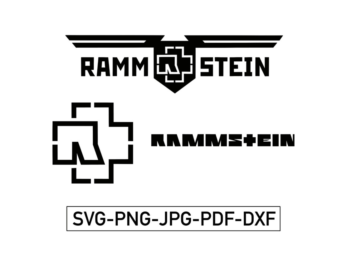 Rammstein SVG Pack digitale Datei Schneidedatei Cricut - Etsy.de