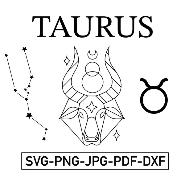 Taurus Svg - Etsy