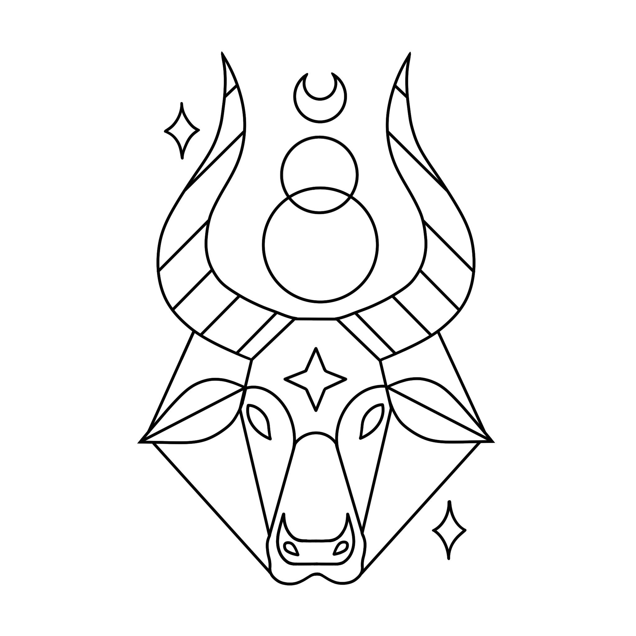 Taurus SVG Pack, Zodiac, Astrology, Digital File, Cutting File, Cricut ...