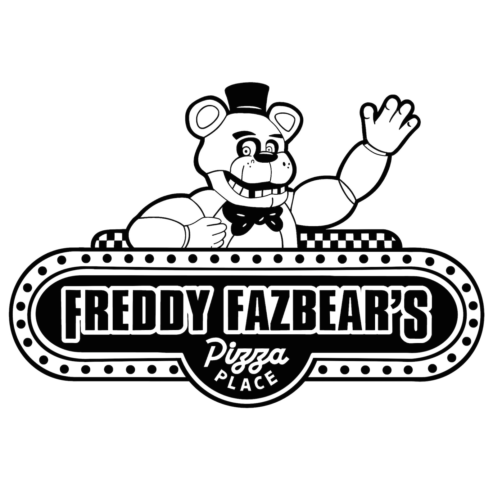 FNAF SVG Pack, Five Nights at Freddy's, Freddy, Bonnie, Chica, Foxy ...