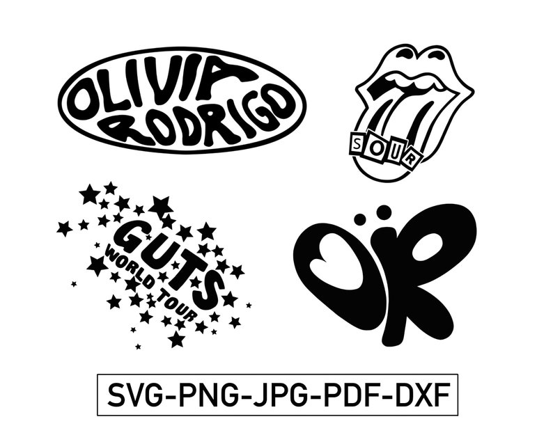 Olivia Rodrigo SVG Pack Guts World Tour Sour Archivo - Etsy España