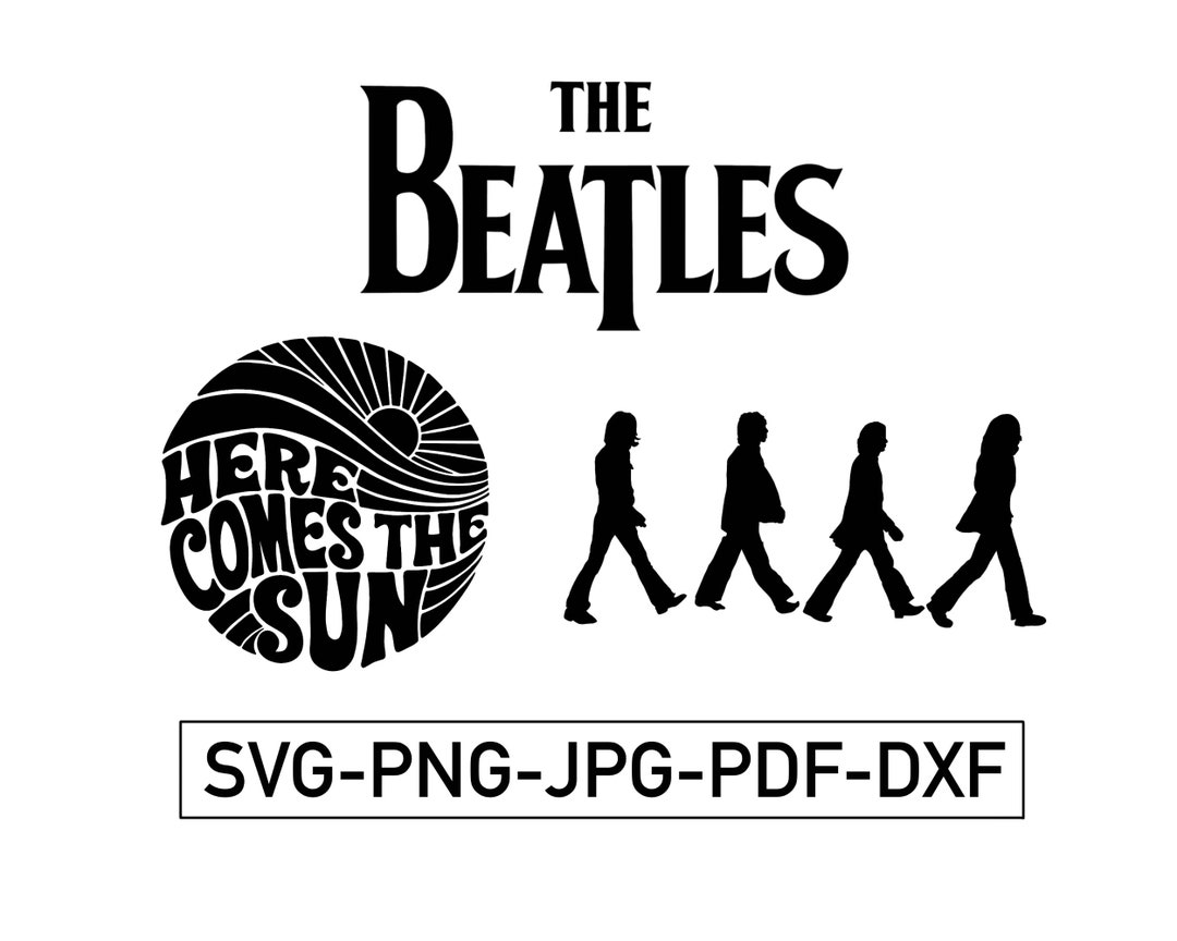 The Beatles SVG Cut Files, Here Comes the Sun (digital File) - Etsy