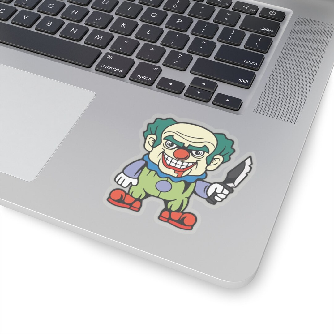Killer Clown Kiss-cut Stickers, Clown Stickers, Sticker for Laptop ...
