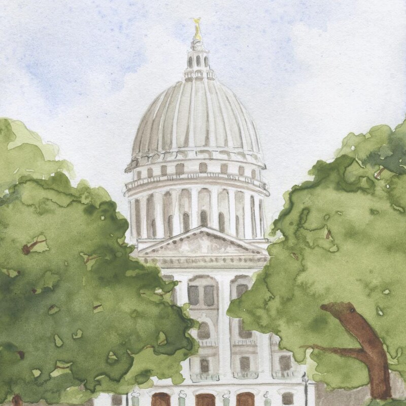 Wisconsin Capitol - Etsy