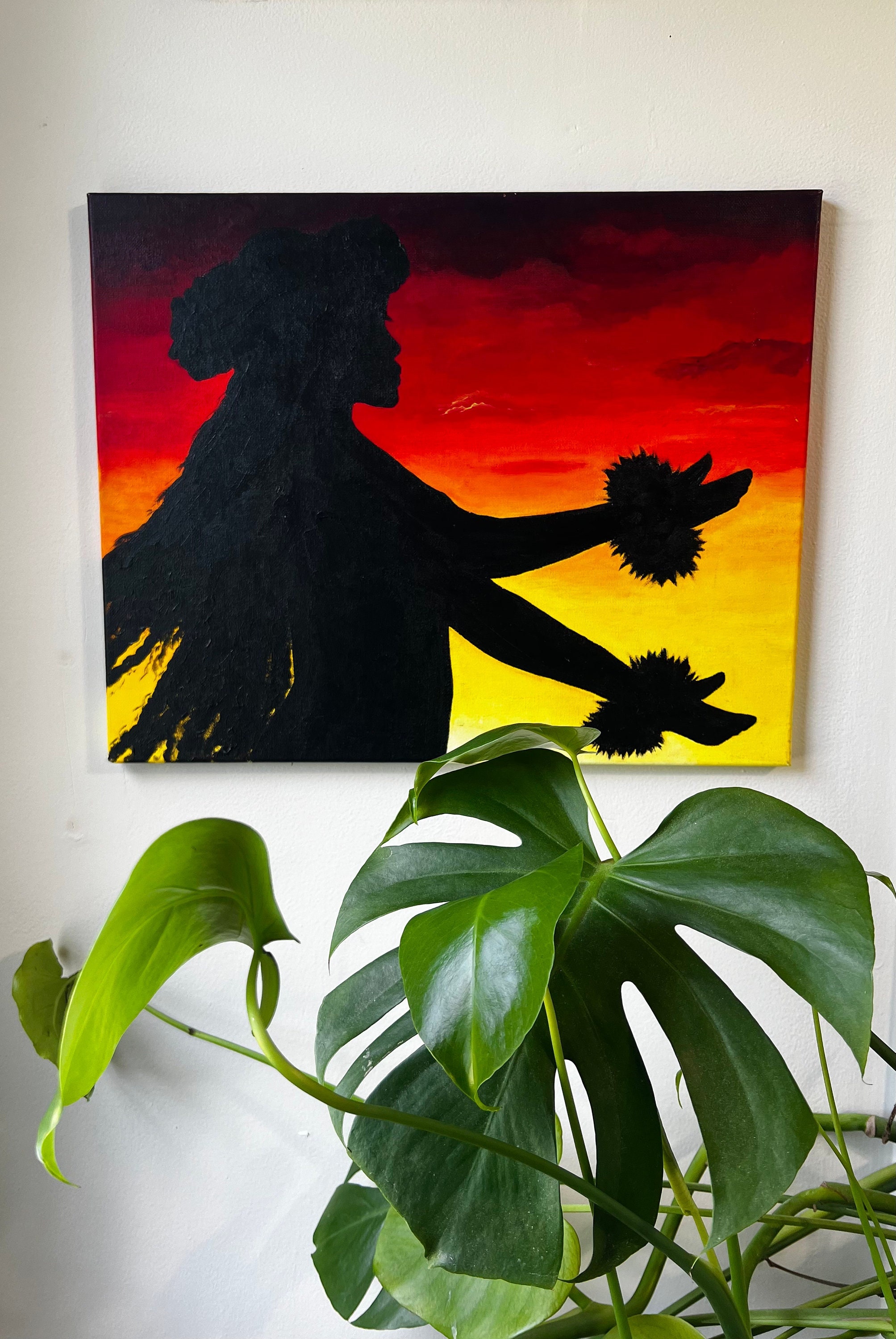Original Polynesian Hula Dancer Acrylic Painting - Etsy