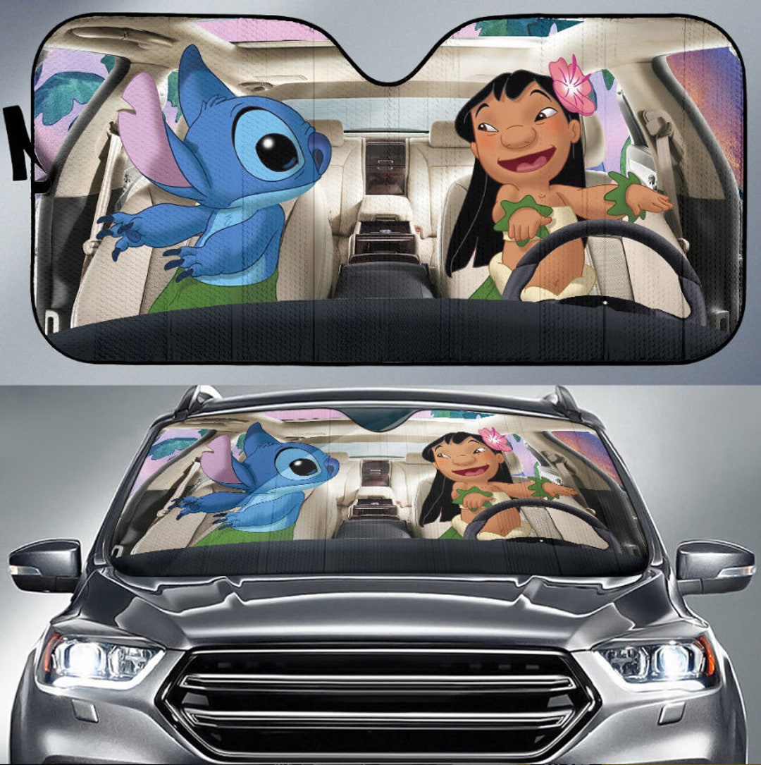 Stitch and Lilo at Hawaii Auto Sun Shades, Car Accessories, Car ...