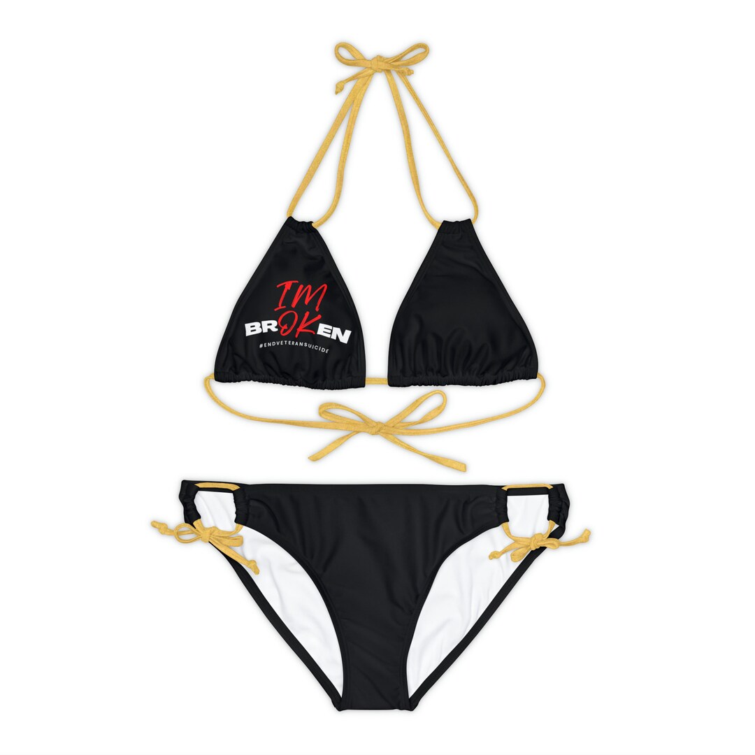 Im Broken Bikini Set Aop Etsy