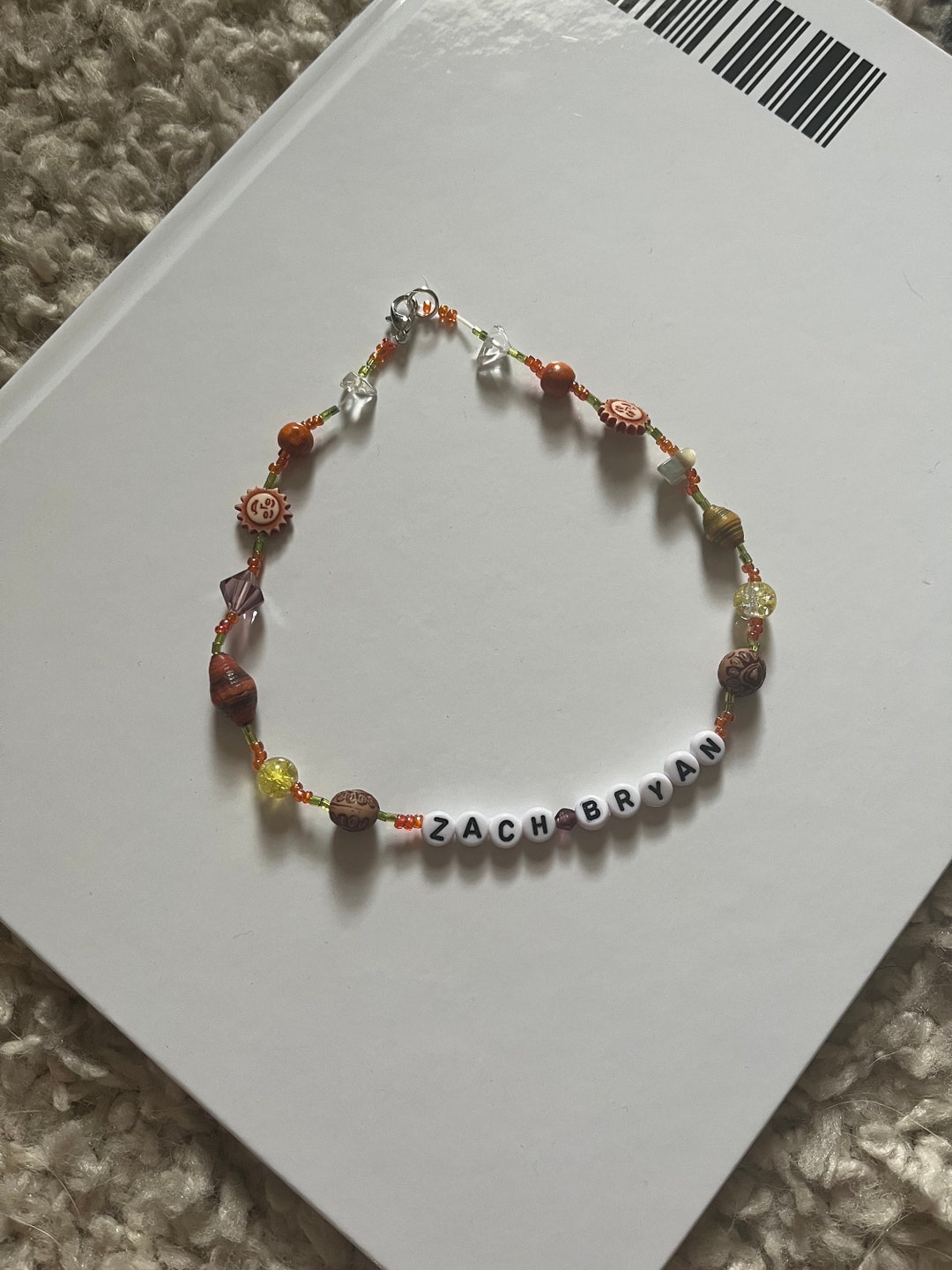Handmade Zach Bryan Beaded Necklace - Etsy
