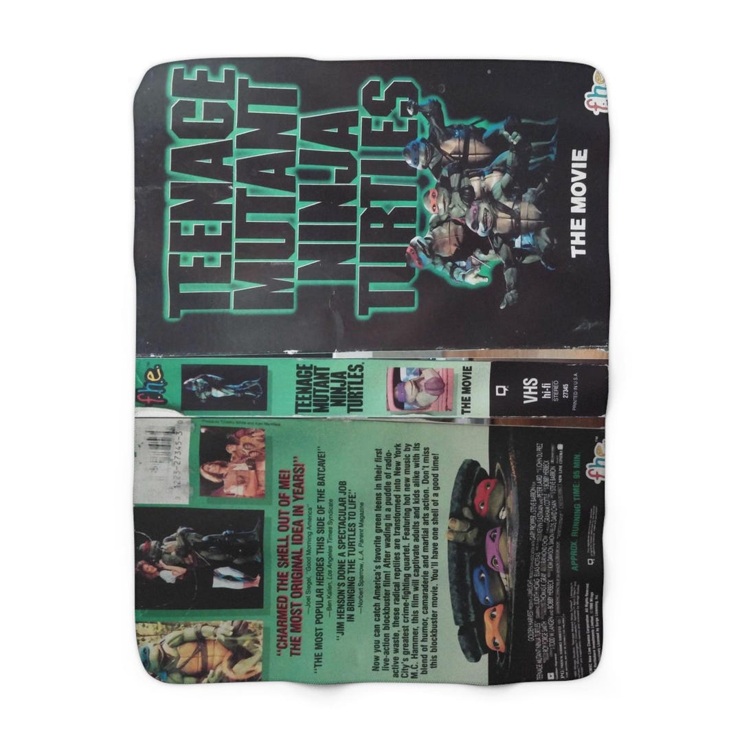 90s Retro TMNT Teenage Mutant Ninja Turtles VHS, NOSTALGIA, Faded ...