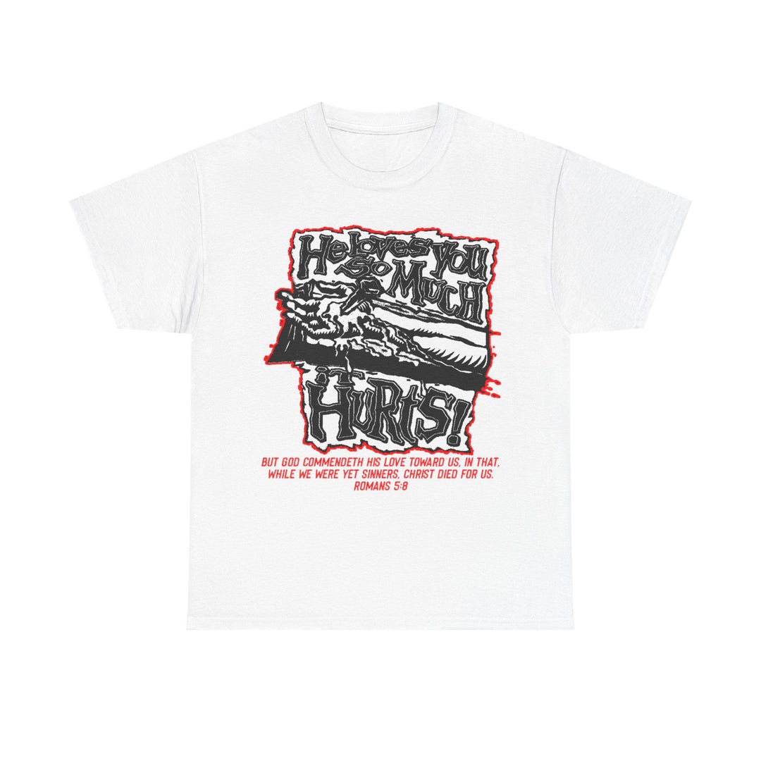 RETRO Distressed Jesus With His Stripes We Are Healed T Shirt ...
