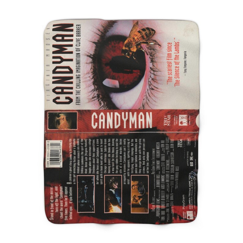80s, Retro, Candyman VHS Movie Cover Blanket, NOSTALGIA, Vintage Style ...