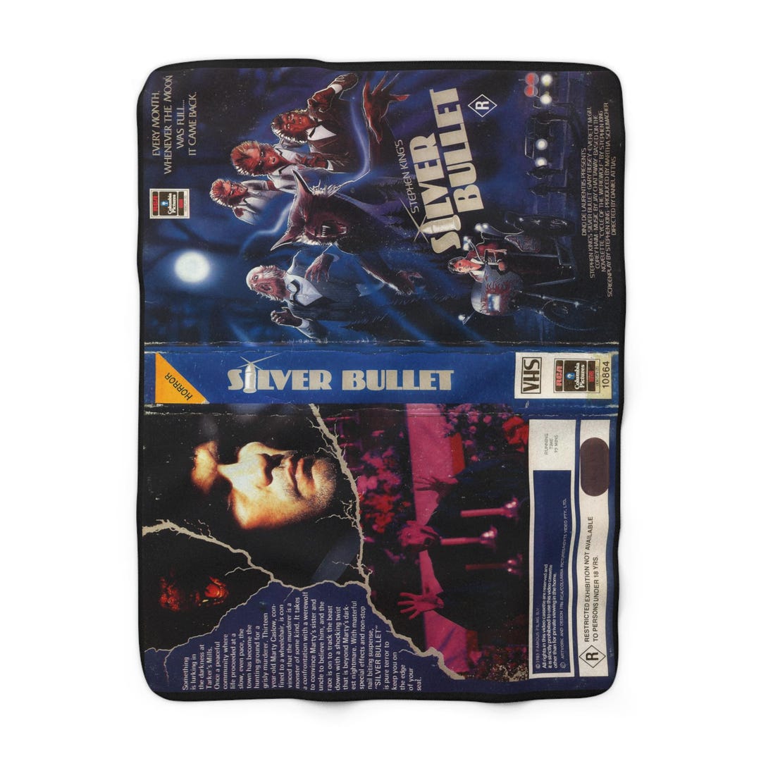 Personalized CUSTOM Distressed Retro 80s Silver Bullet VHS Movie Case ...