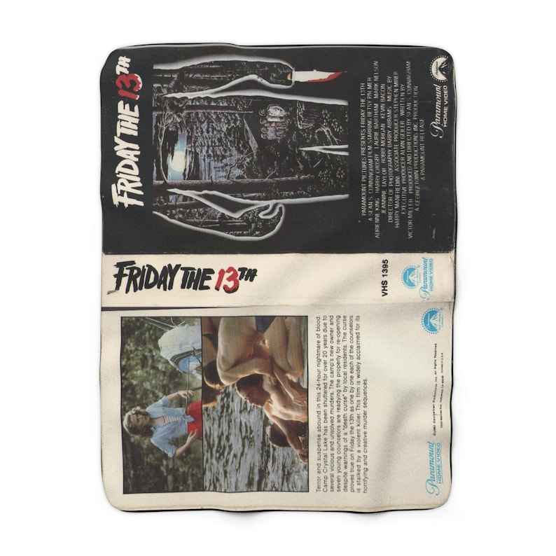 Custom Distressed Gen X 80s Retro Friday the 13th Jason VHS Cover XL ...