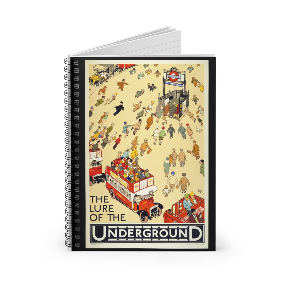 Vintage London Underground Notebook the Lure of the - Etsy