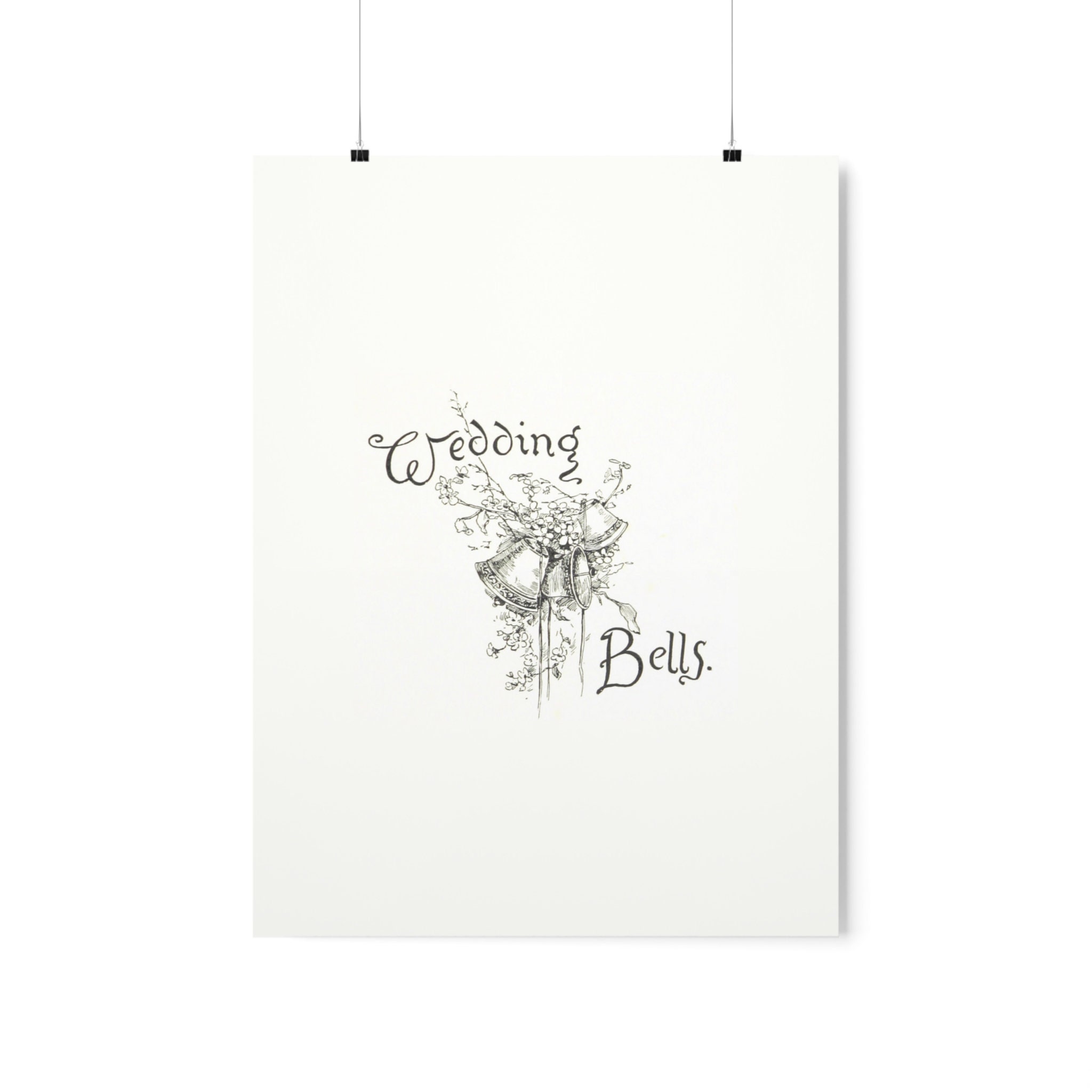 Vintage wedding Bells Poster - Etsy