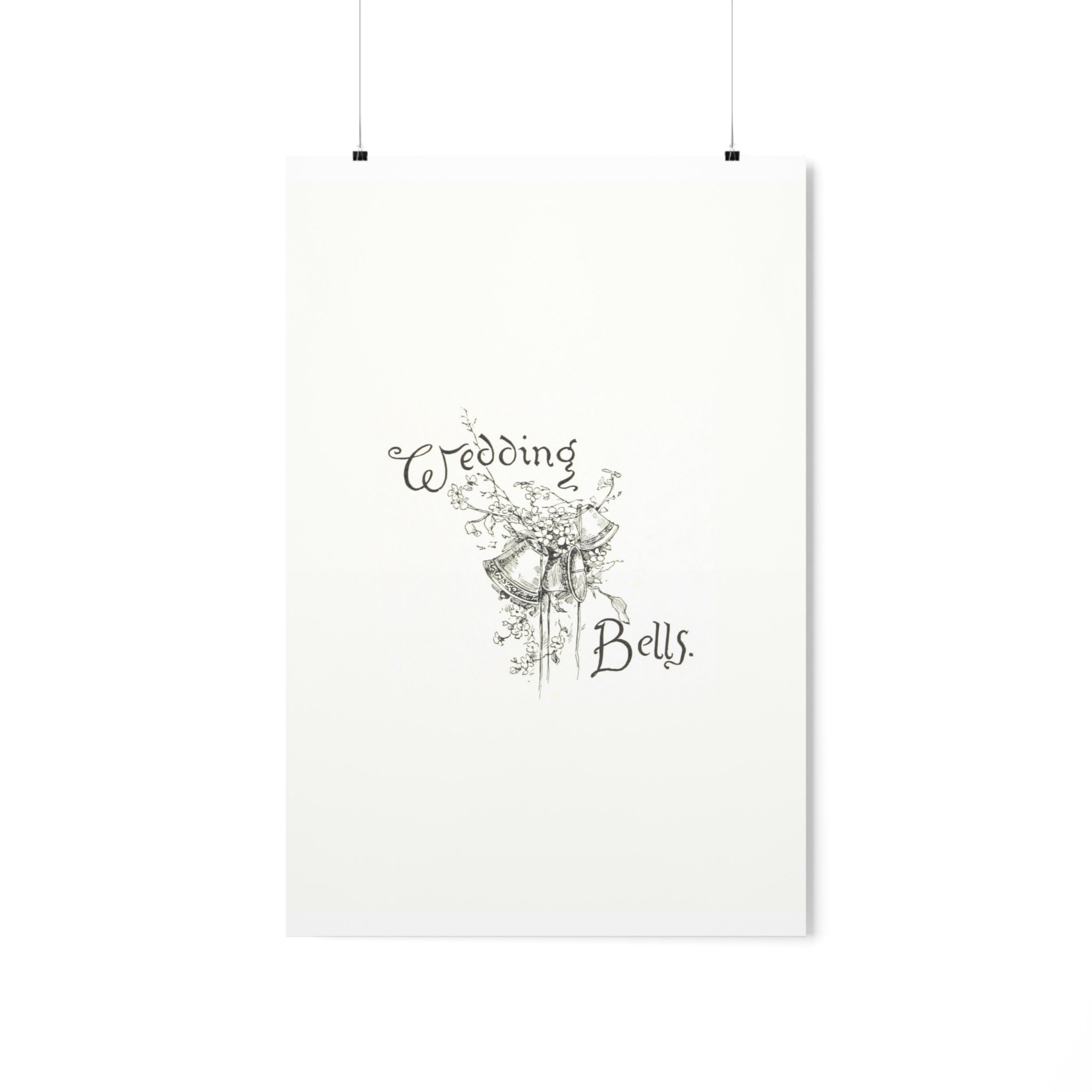 Vintage wedding Bells Poster - Etsy