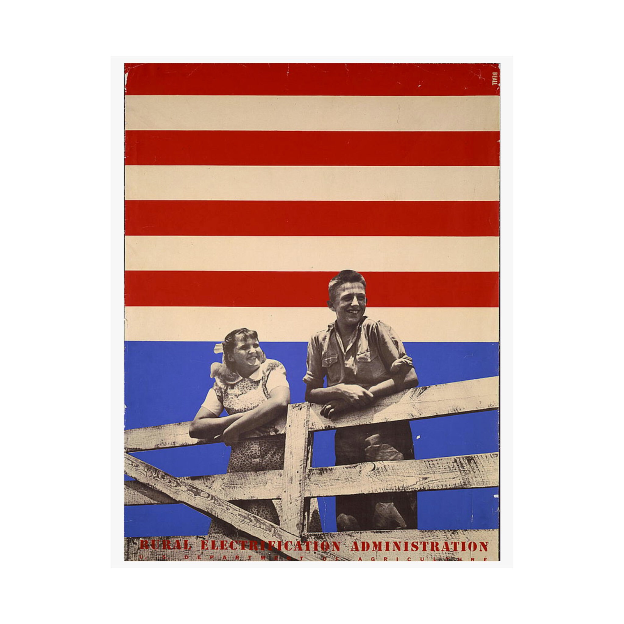 Vintage 1930's Rural Electrification Administration Poster - Etsy