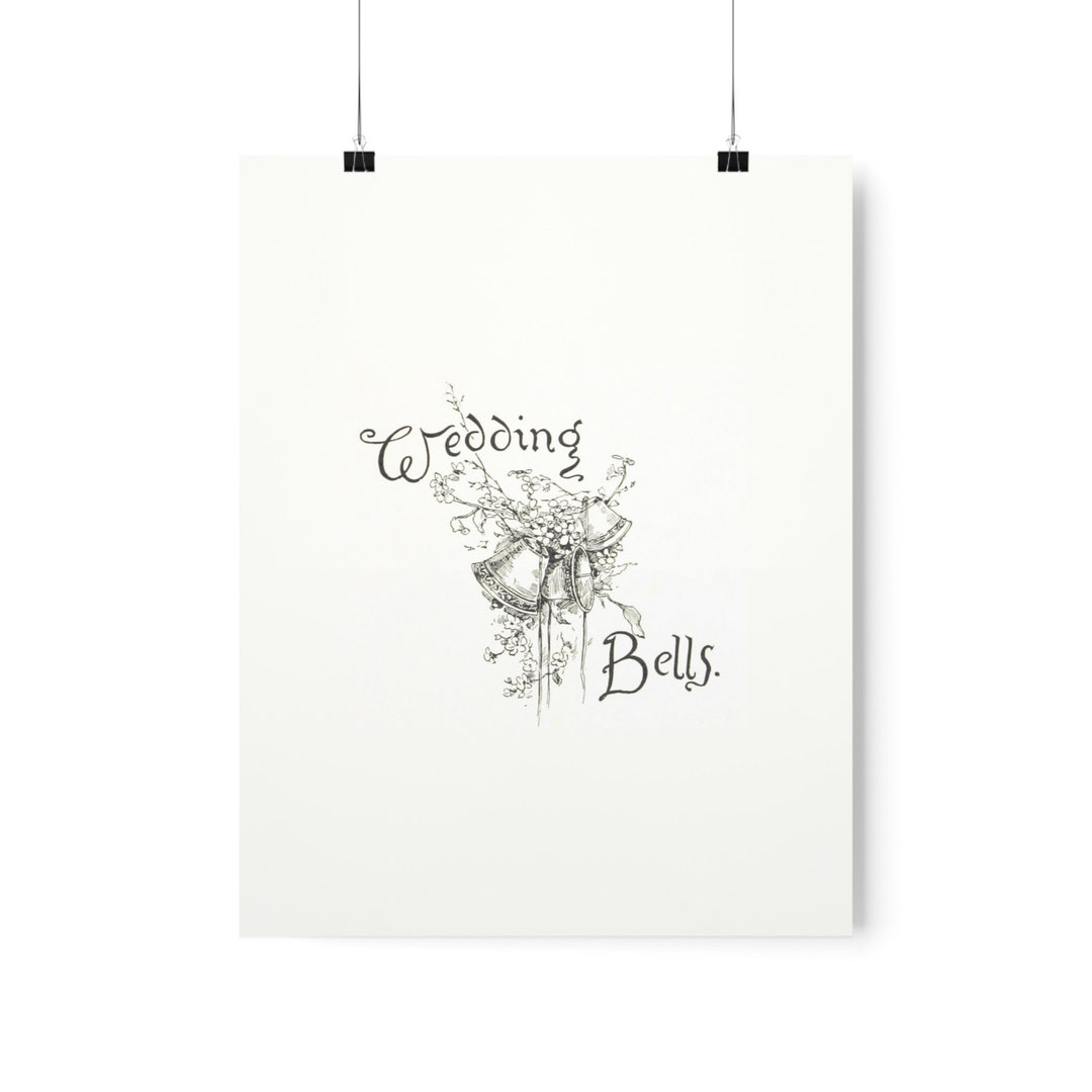 Vintage "wedding Bells" Poster - Etsy