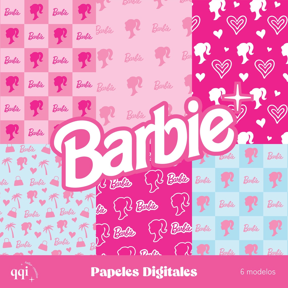 Barbie Complete Kit Digital Papers - Etsy