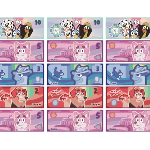 Bluey Dollar Bucks Sticker - Etsy