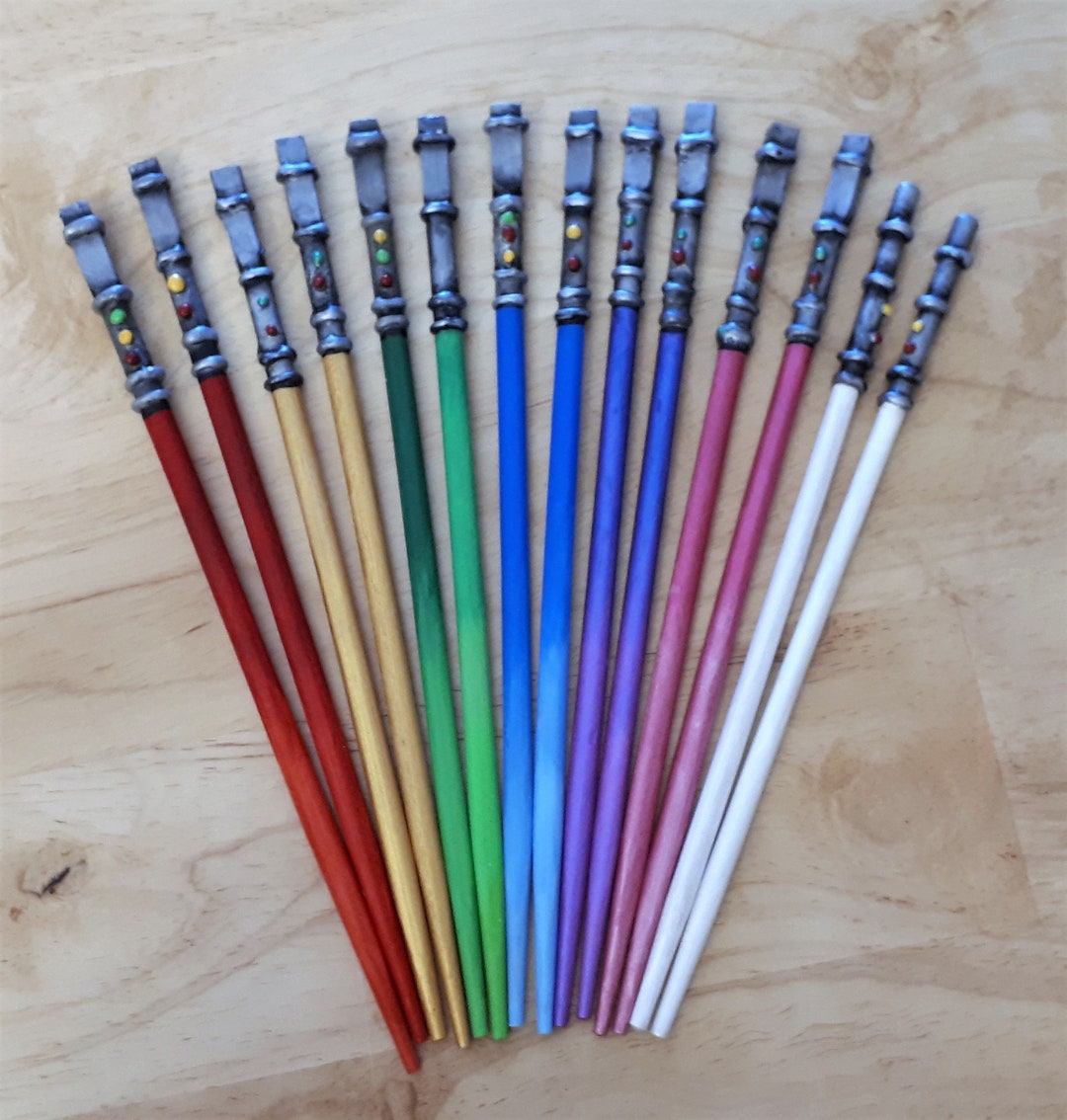 Lightsaber Hair Sticks, Star Wars Gift, Hair Chopsticks, Sci-fi Gift ...