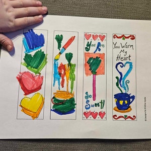 Printable Valentines Day Bookmarks, Classroom Activity, Kids Activity ...