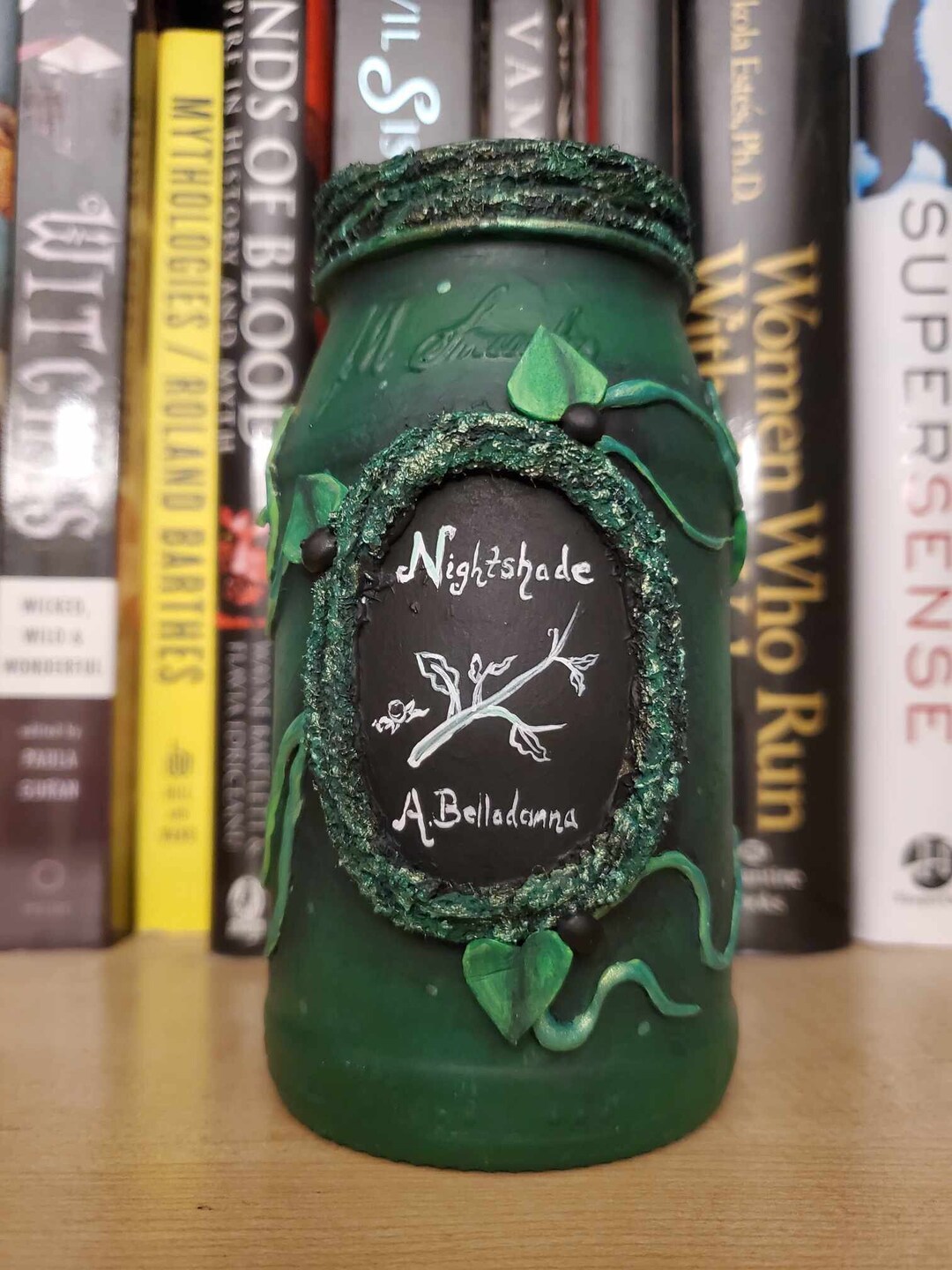 Belladonna Nightshade Potion Jar, Witchy Gift, Decorative Desk Decor ...