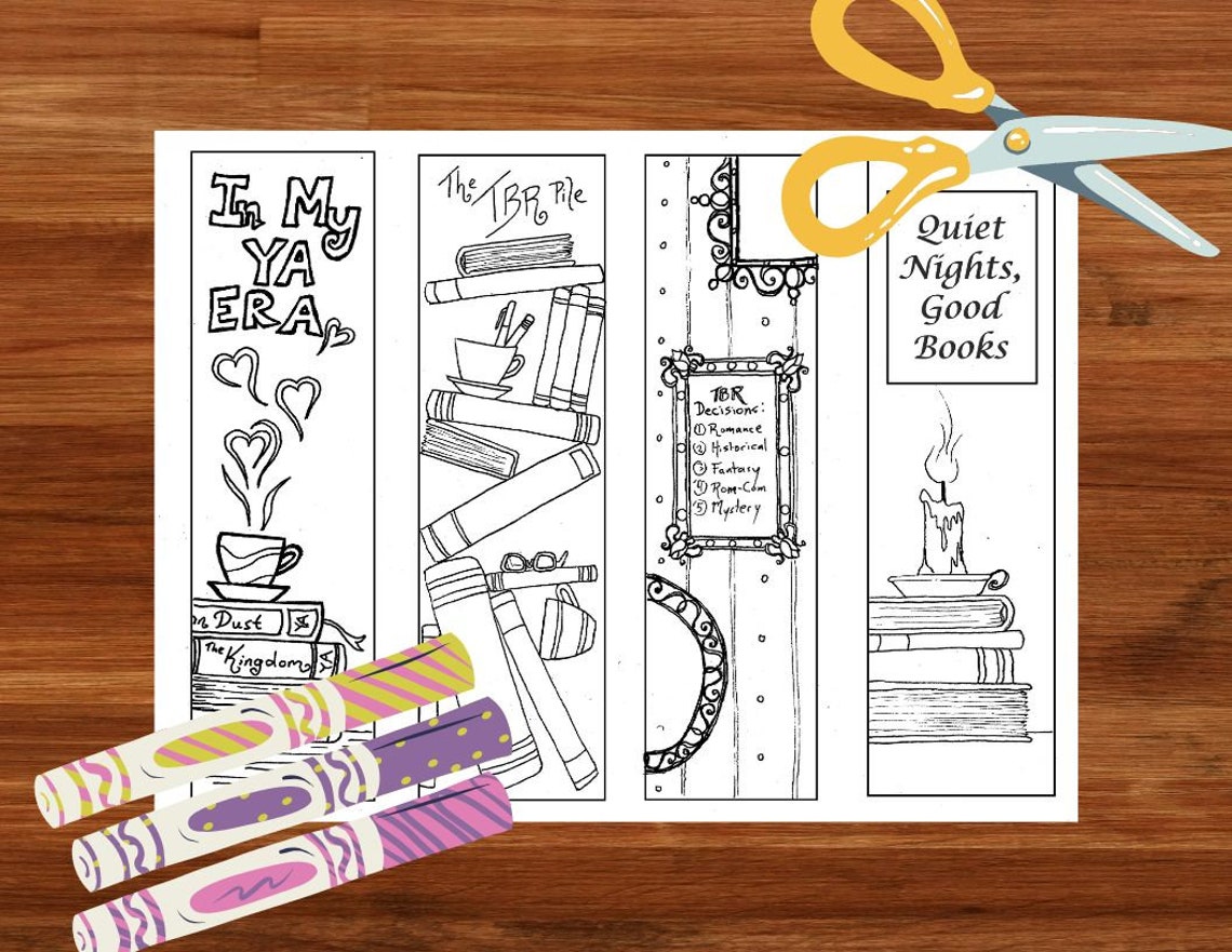 Printable Book Lover's Bookmarks, Classroom Activity, Kids Activity ...