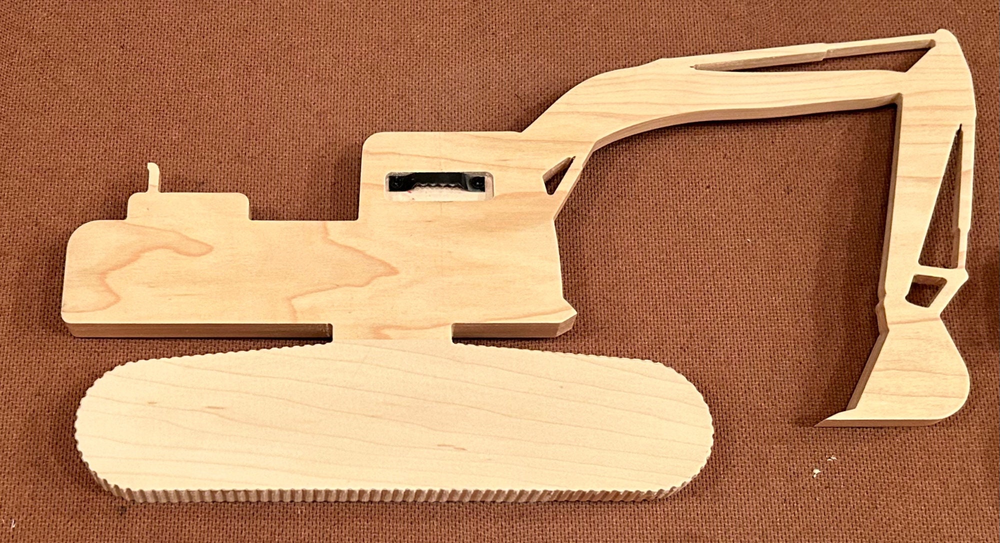 Maplewood Excavator Wall Art: Cnc-crafted Construction Decor - Etsy