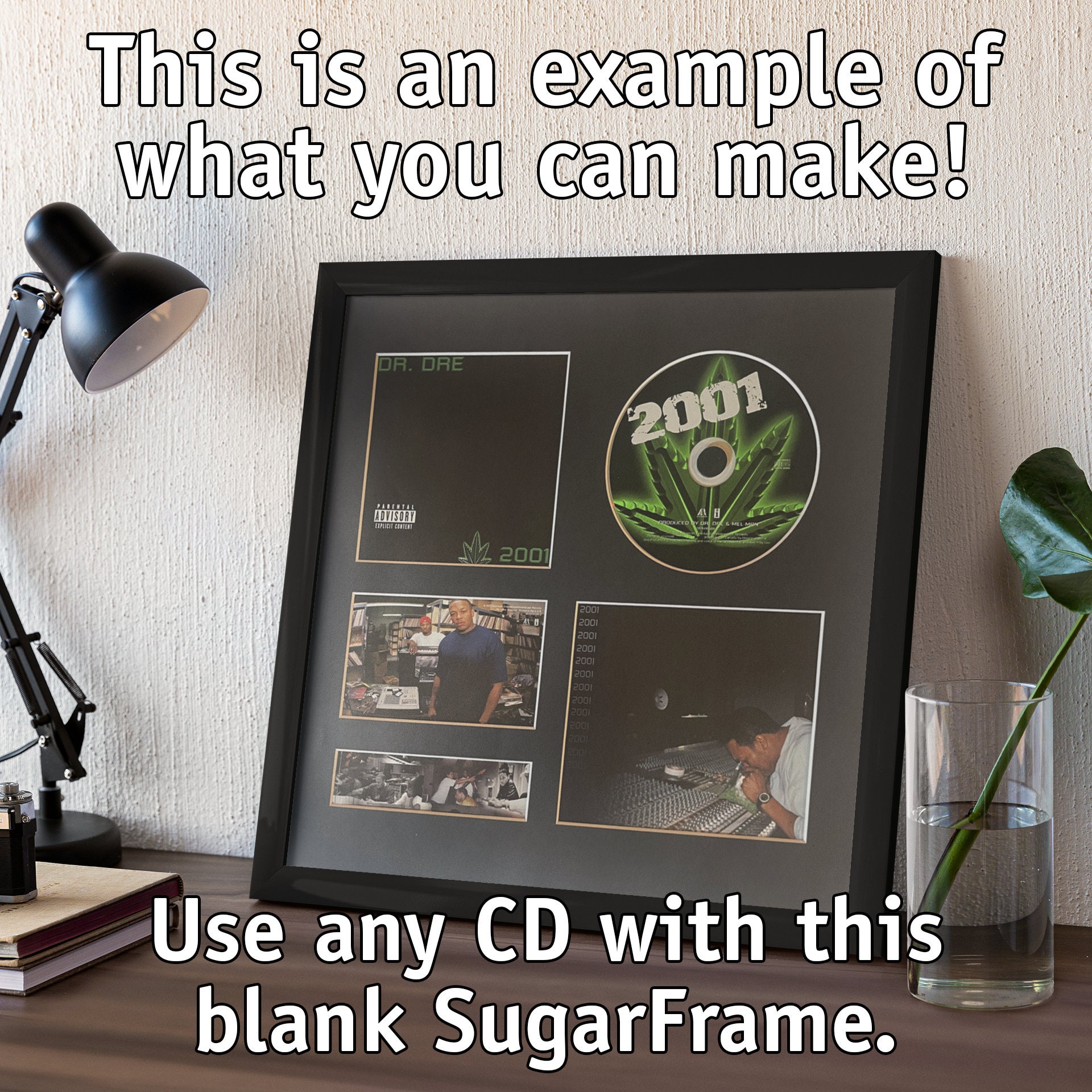 Blank/empty 12.5" X 12.5" Frame to Make and Display Your Own CD Wall ...