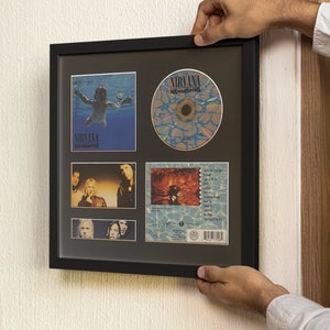 Nirvana Nevermind Album Framed Retro CD Custom Mounted Wall Art Display ...