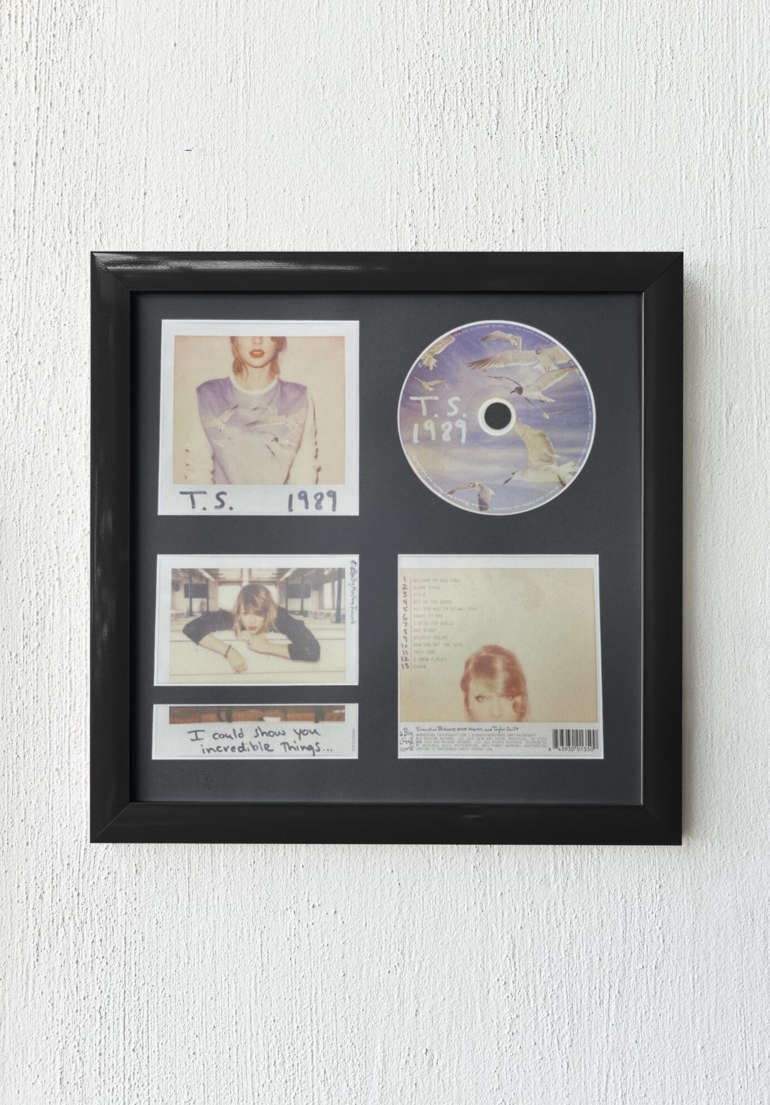 Taylor Swift 1989 Album Framed CD Custom Mounted Wall Art Display ...