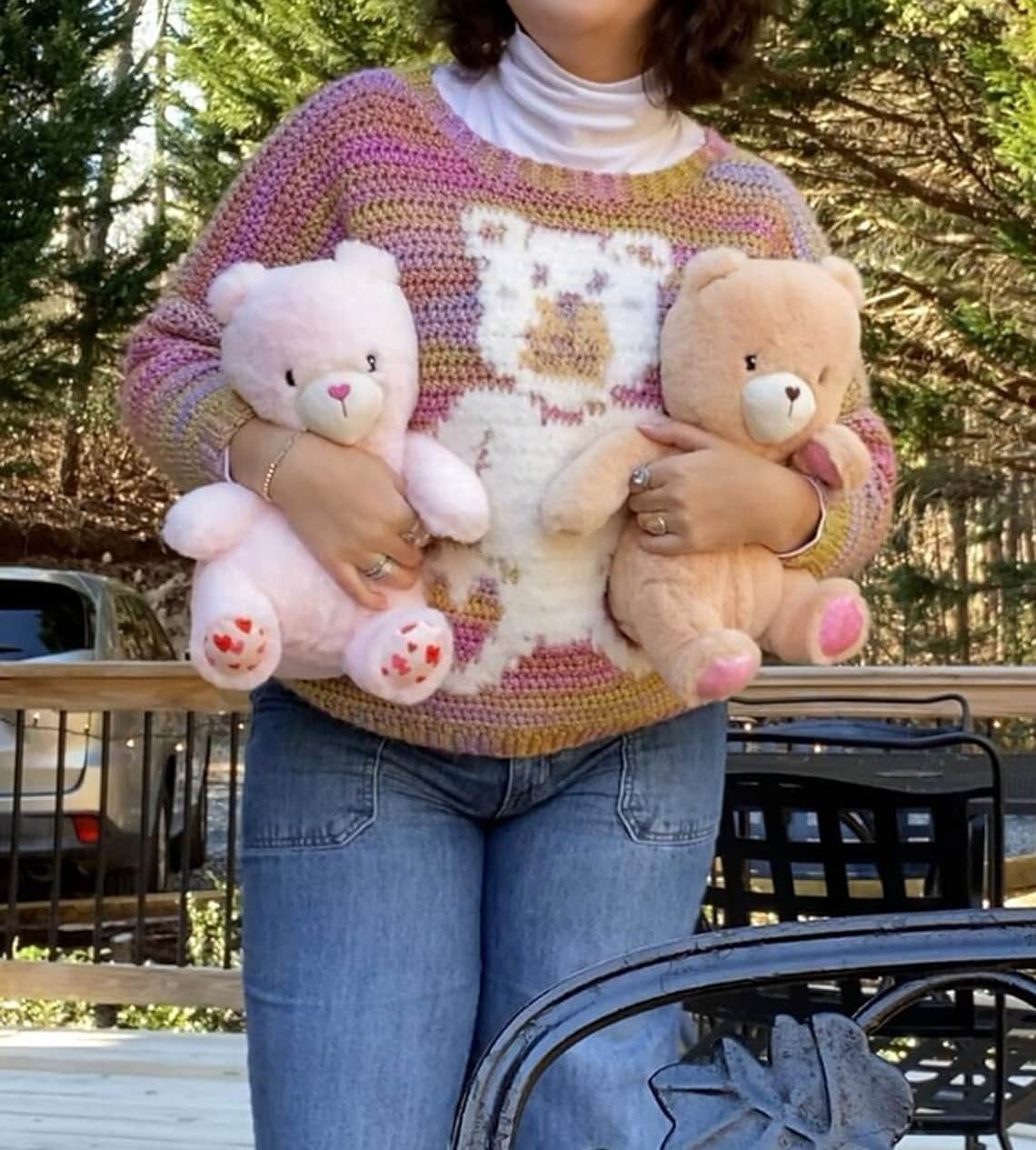 Teddy Sweater Crochet PDF Pattern english, Crochet Sweater Pattern ...