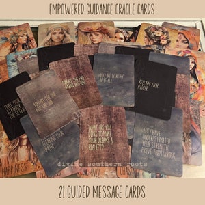 Empowered Guidance Oracle Cards/boho/card Deck/tarot Cards/spiritual Cards/psychic Reading ...