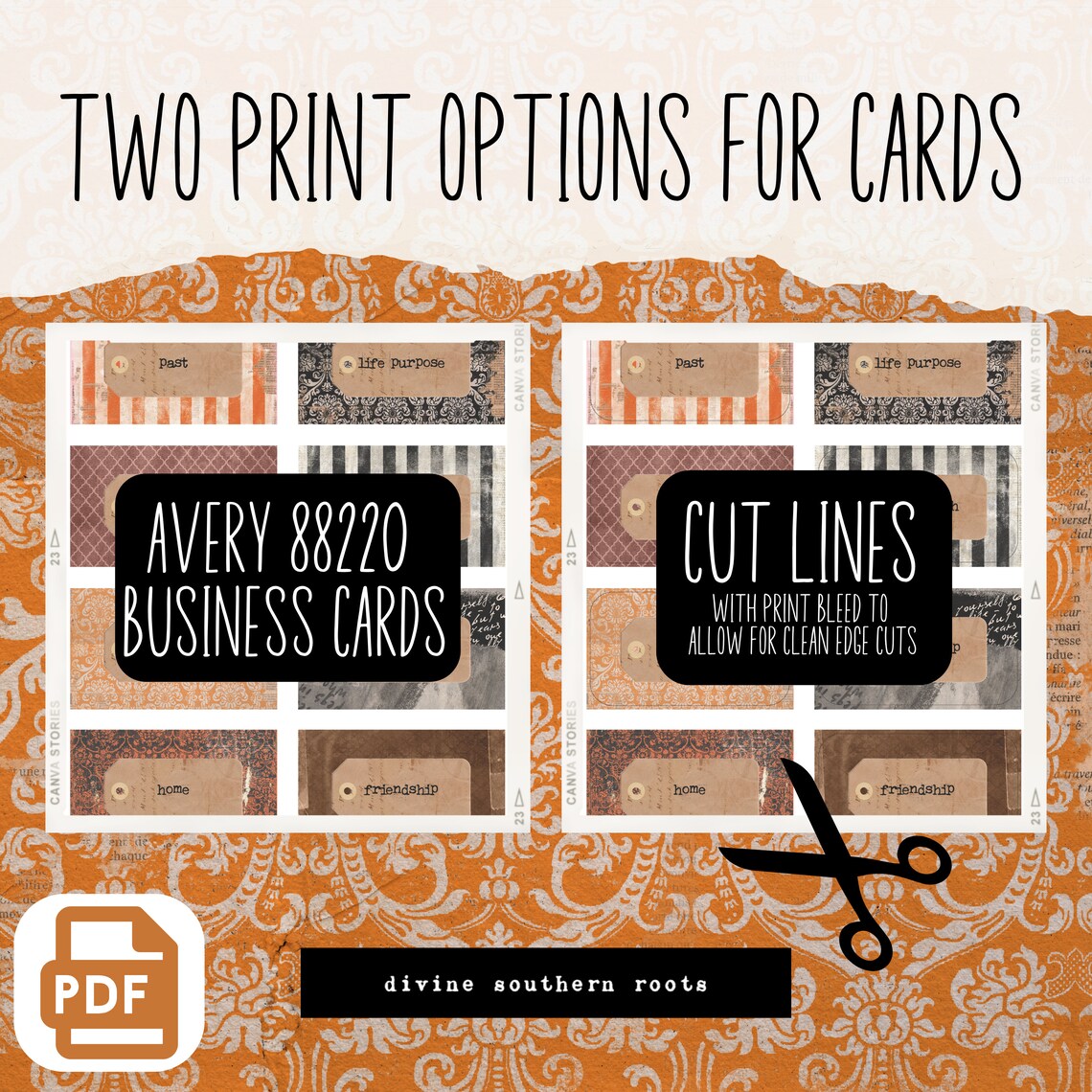 Printable Oracle Cards | Time & Path | Clarity | Halloween | Tarot Card ...