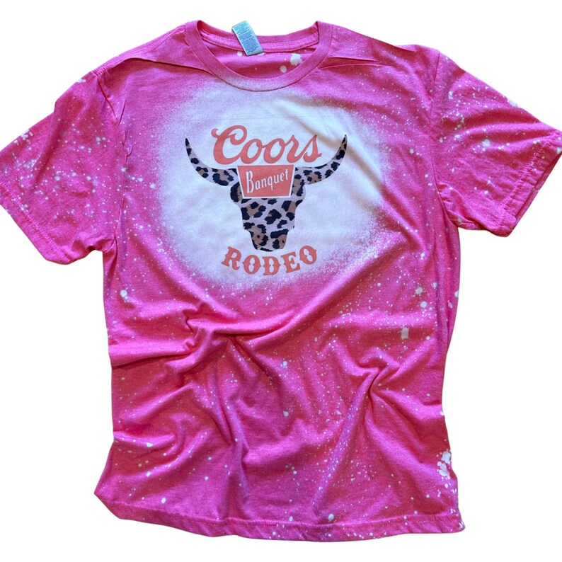 Coors Banquet Rodeo Western Skull Pink Tshirt - Etsy