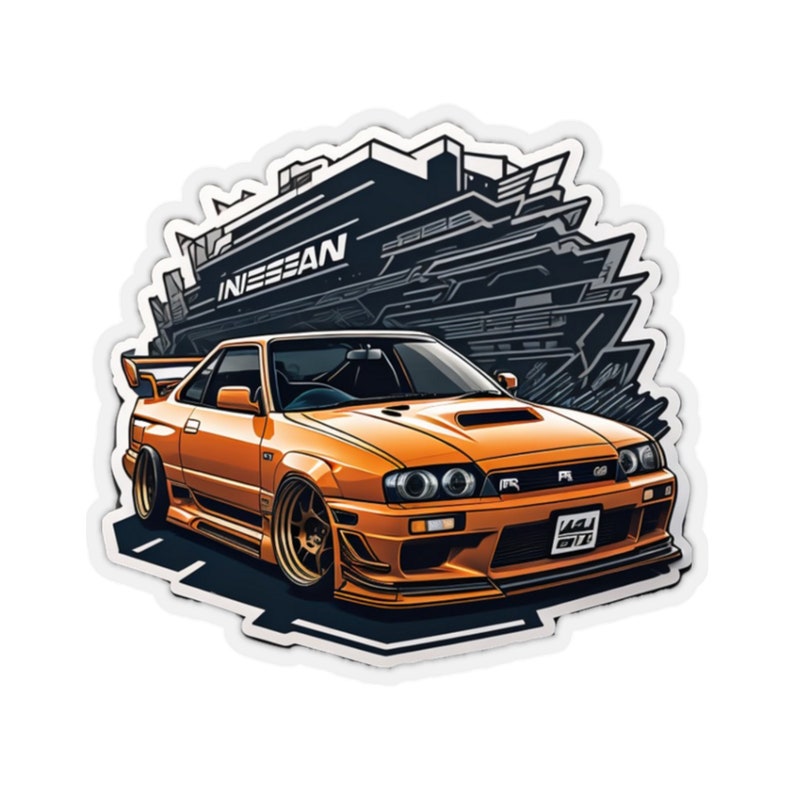 Nissan R34 GTR Vinyl Sticker - Etsy